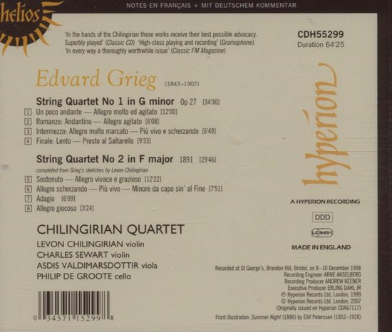 Chilingirian Quartet - String Quartets (CD), Chilingirian Quartet | Muziek | bol