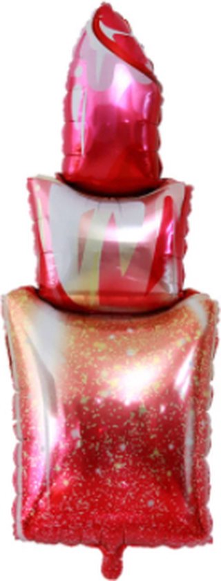 Lipstick Ballon XL - 95x40cm - Lippen Zoen Makeup Ballonnen | bol