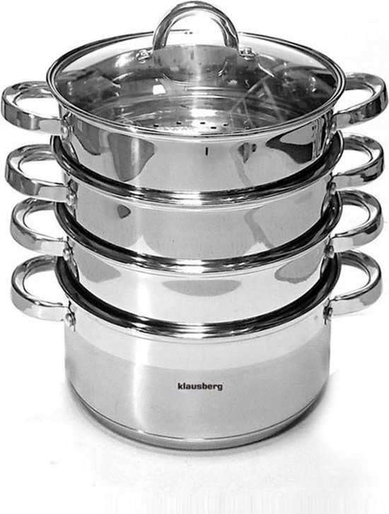 Top Choice - stoompan - 5 delig - 22cm - rvs - alle warmtebronnen | bol