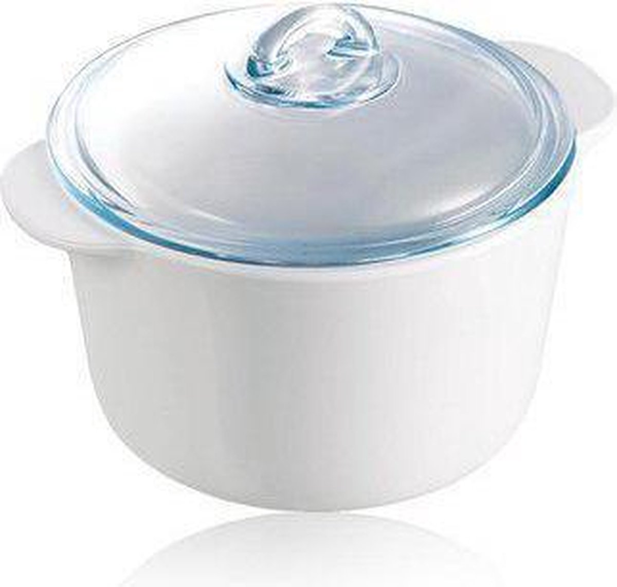 Pyrex Pyroflam Kookpan - Glaskeramiek - 20 cm - 3 l - Wit | bol