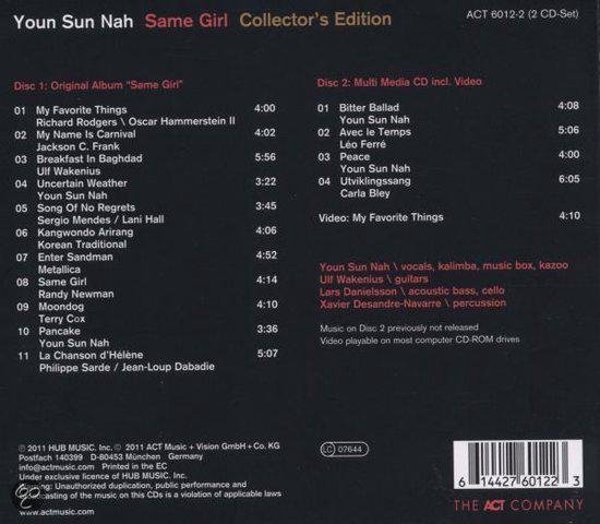 Same Girl (Collector'S Edition), Youn Sun Nah | CD (album) | Muziek | bol