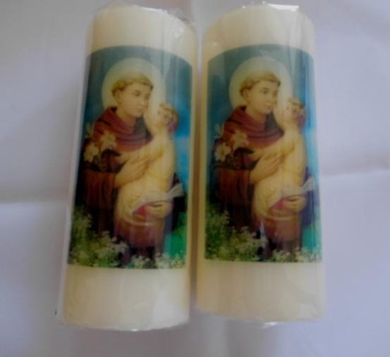 Kaars stomp H. Anthonius 2stuks | bol