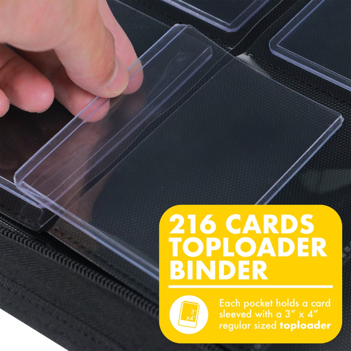 ShirudoPro Toploader Binder 216 pockets - Toploader map grijs INCLUSIEF ...