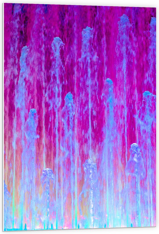 PVC Schuimplaat- Mix van Paarse en Blauwe Tinten - 60x90 cm Foto op PVC ...