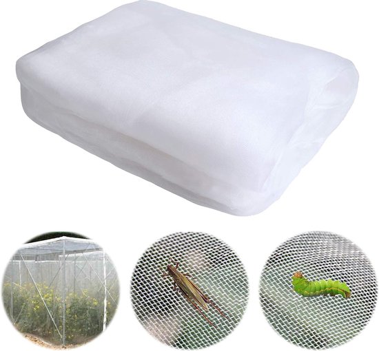 Garden Net for Vegetable Garden Fine Mesh Large Insect Net White Grow ...