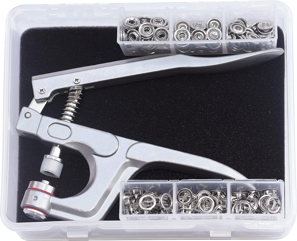 Drukknopen met tang, 50 stuks, diameter 11 mm, jersey drukknopen ...