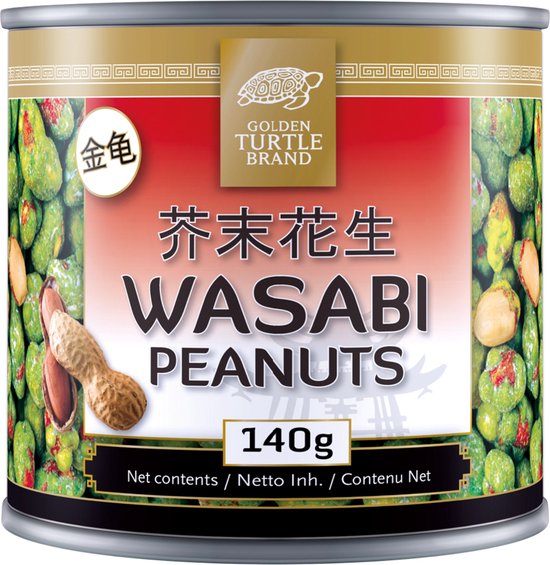 Golden Turtle Krokante Pinda's & Wasabi 140 g | bol