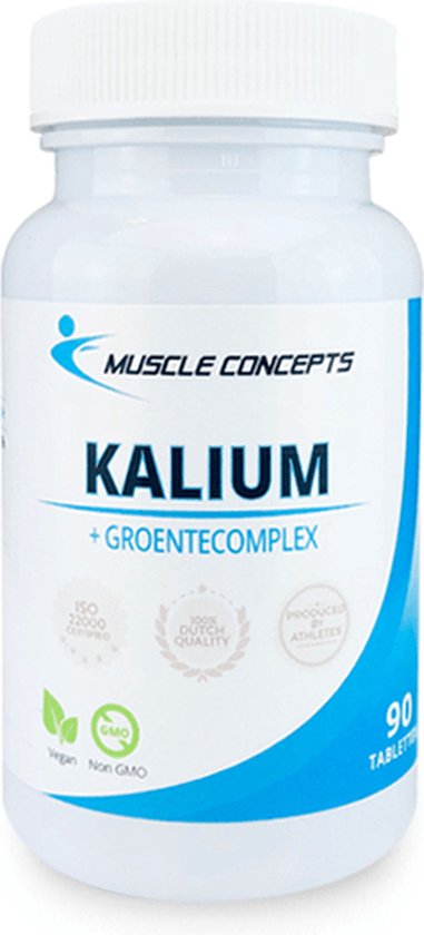 Kalium tabletten | Muscle Concepts - Mineralen voedingssuplement - 90 ...