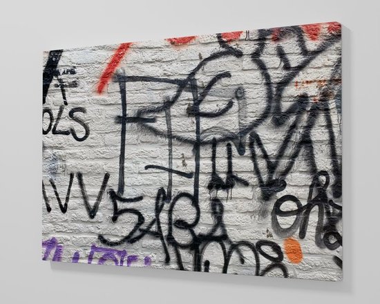 WALL ART - SCHILDERIJ GRAFFITI - MODERN DESIGN - JAMES BRANDO | bol