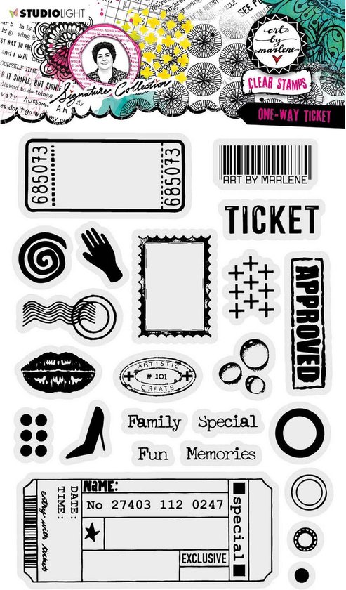 Studio Light Signature Collection Clear Stamp One-Way Ticket | bol
