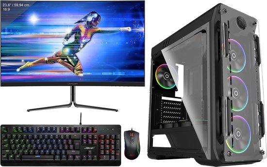 omiXimo - Game PC Ryzen 5 3600 4,2 Ghz, 16 GB DDR4 werkgeheugen, GTX ...