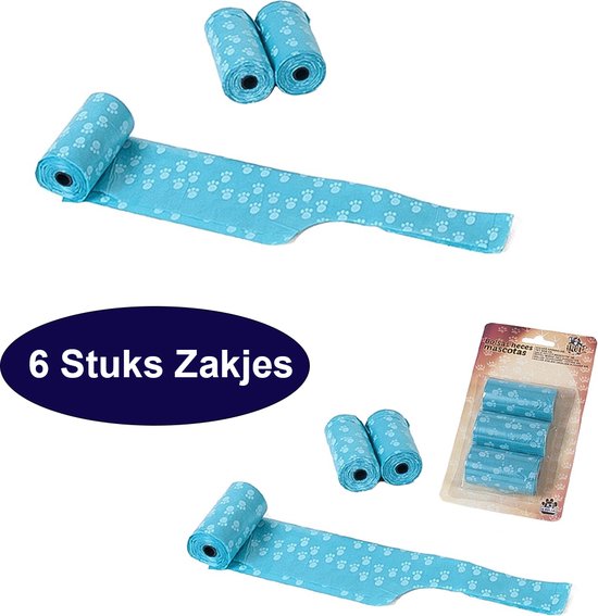 6 Stuks | Hondenpoepzakjes - Poepzakjes - Honden - Poep - Hond ...