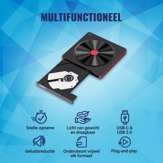 SezGoods CD Speler Voor Laptop - Blu-ray Compabiliteit - Universeel ...