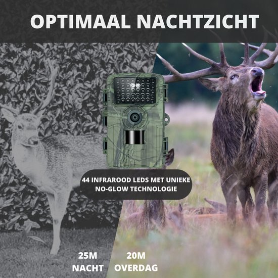 Elo-trix® Professionele Wildcamera – met Nachtzicht en WiFi – 48MP – Wildcamera met... | bol.com