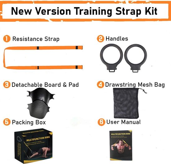 Sling Trainer Sling Trainer Sling Trainingsset, krachtoefeningsset voor ...
