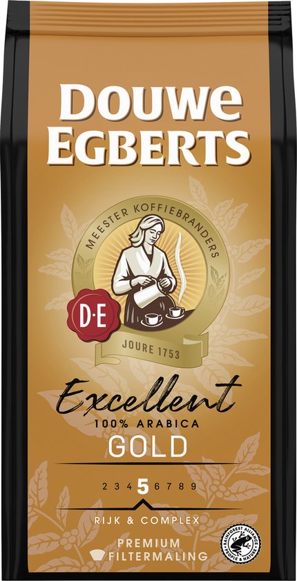 Douwe Egberts Excellent Gold Aroma Variaties Filterkoffie - Intensiteit ...