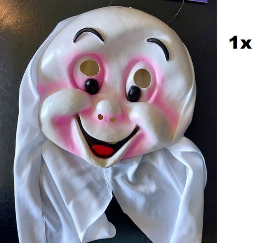 Masker Spook Casper roze - Kids - Griezel spookje halloween thema feest ...