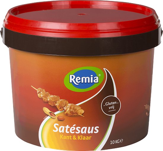 Remia Satésaus kant-en-klaar, emmer 10 kg | bol