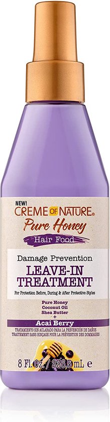 Creme of Nature Pure Honey Hair Food Acai Leave-in Treatment 8oz | bol