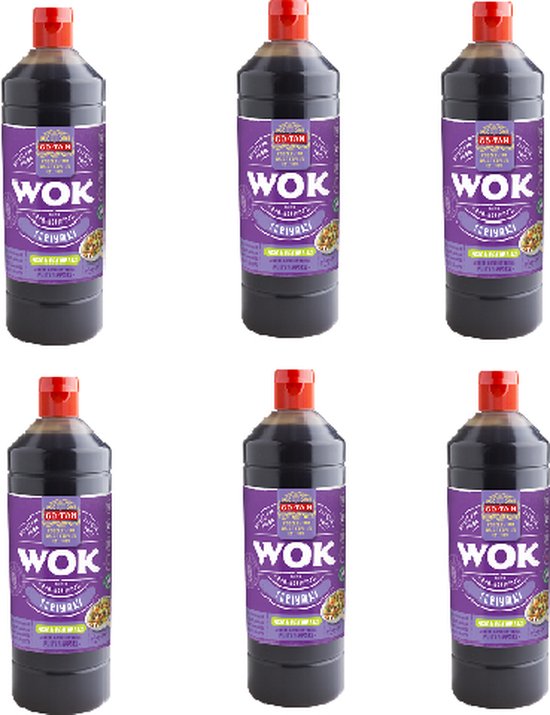 Go-tan - Woksaus Teriyaki - 6x 1ltr | bol