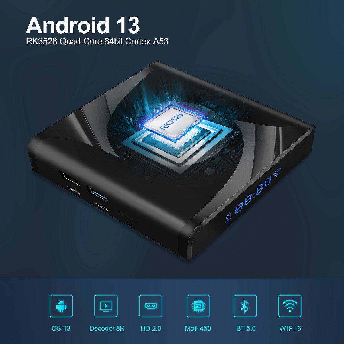 Lipa X88 Pro 13 Android Tv Box 4-32 GB Android 13 - Mediaplayer voor tv - media... | bol