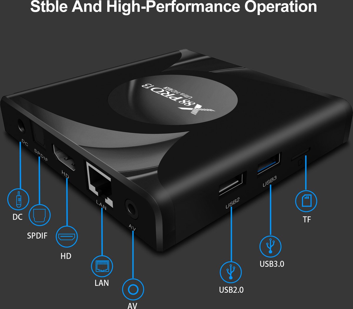 Lipa X88 Pro 13 Android Tv Box 4-64 GB Android 13 - Mediaplayer voor tv - media... | bol.com