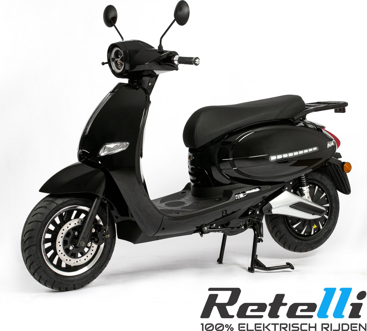 Simpatico Retelli - elektrische scooter - 3000 W - USB - zwart - incl ...