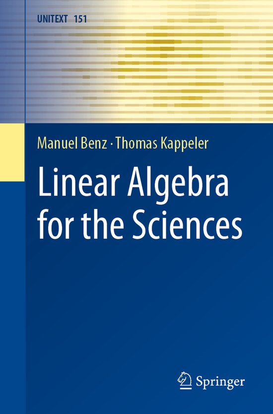 UNITEXT151- Linear Algebra for the Sciences | 9783031272196 | Manuel ...