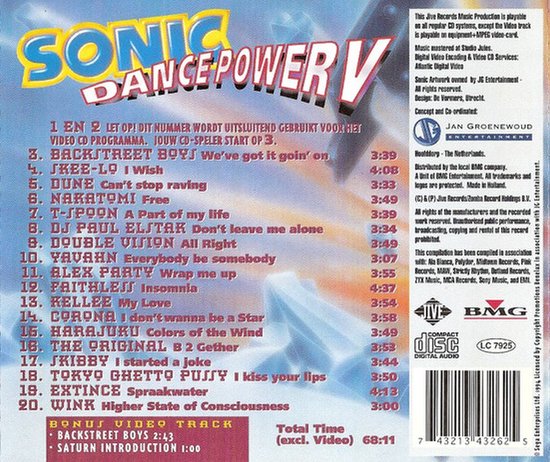 Sonic Dance Power V, various artists | CD (album) | Muziek | bol