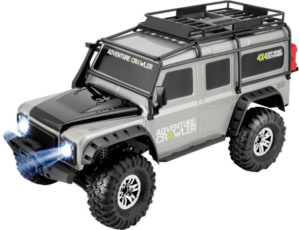 Reely Adventure Grijs Brushed 1:10 RC auto Elektro Crawler 4WD RTR 2,4 ...