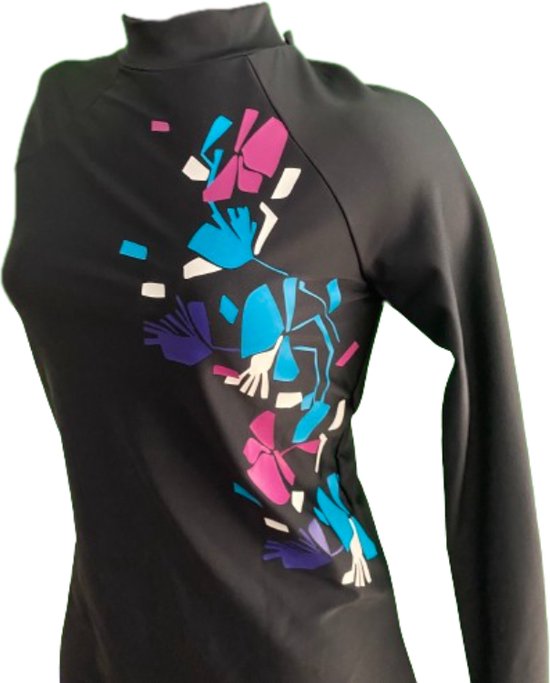 Zoggs Burkini - Zwempak Dames - Burqini badpak - Maat 34 - zwart/paars ...