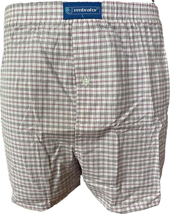 Embrator mannen Boxershort geweven katoen lila maat M | bol.com