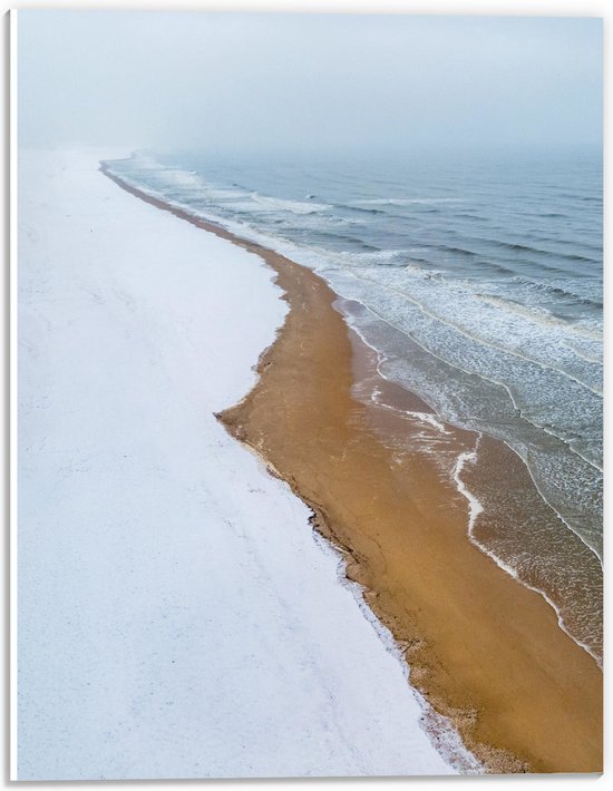 PVC Schuimplaat - Zee - Water - Strand - Zand - 30x40 cm Foto op PVC ...