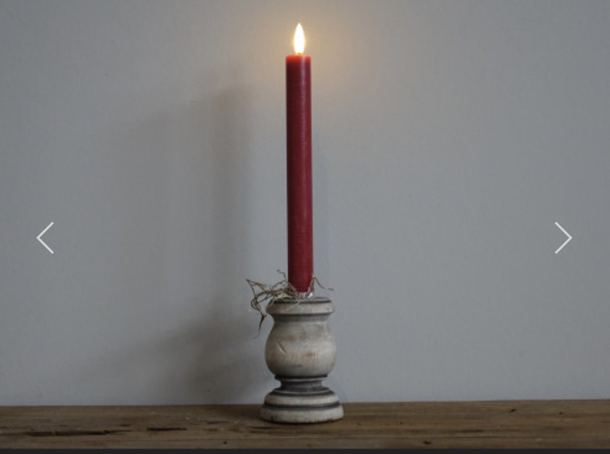 LED kaarsen met bewegende vlam 2x - Rood- incl. Afstandsbediening ...