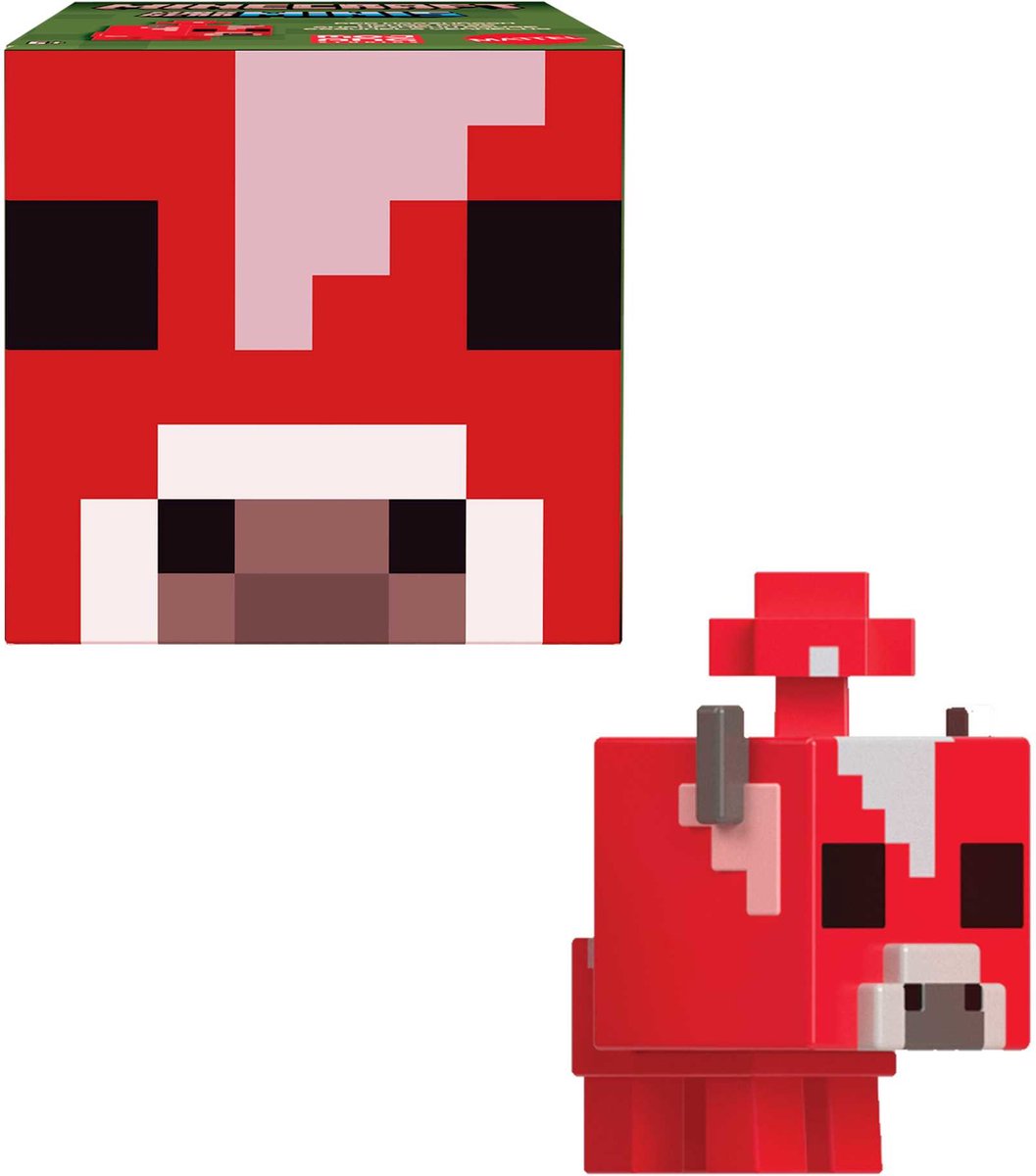 Minecraft Mob Heads Minis - Speelfiguur - Rood hondje | bol