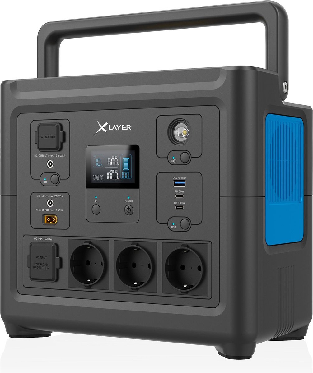 XLayer - Powerstation 435.000mAh - Noodstroomgenerator Camping – Outdoor / Tent -... | bol