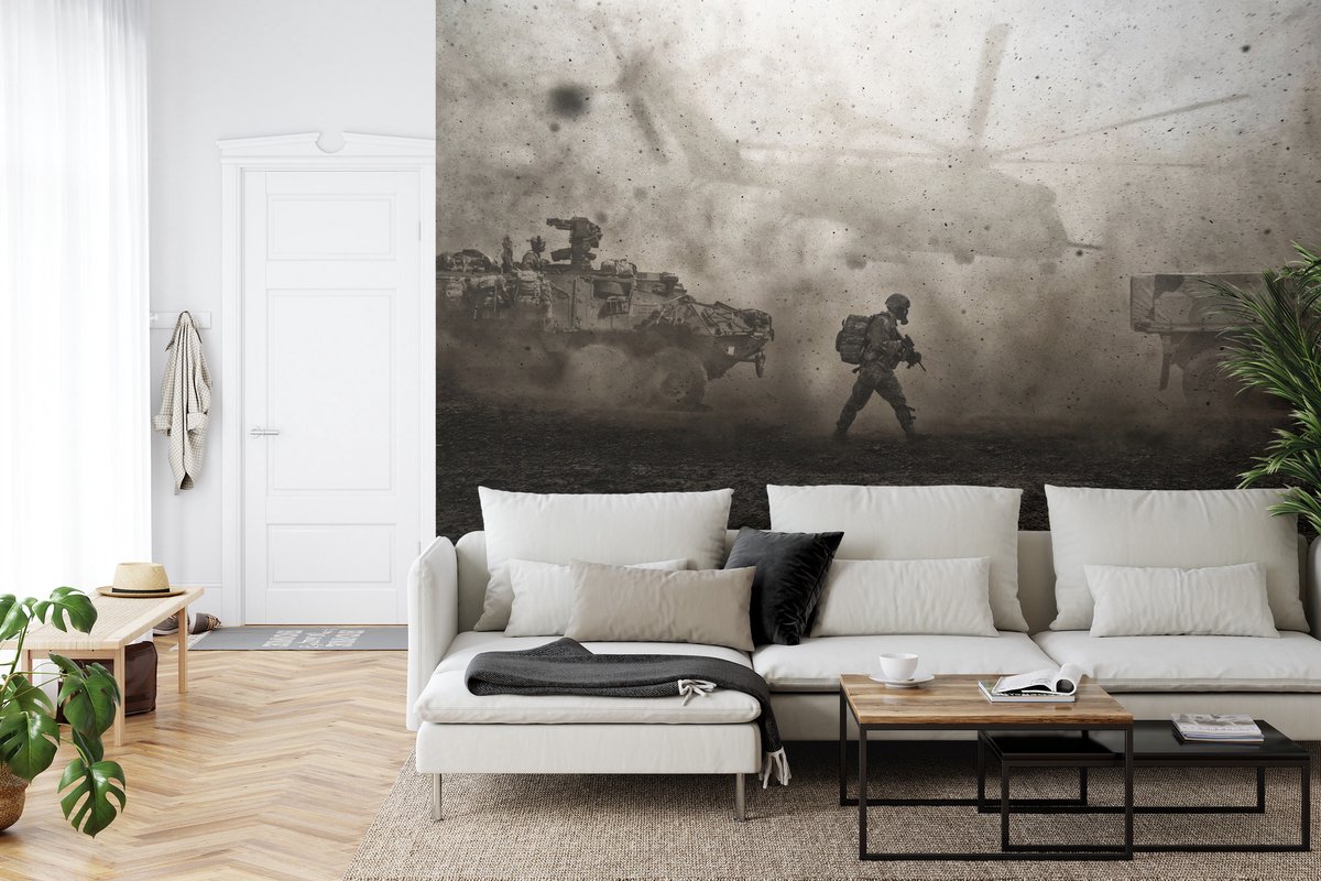 Fotobehang Leger In De Woestijn - Vliesbehang - 360 x 240 cm | bol.com