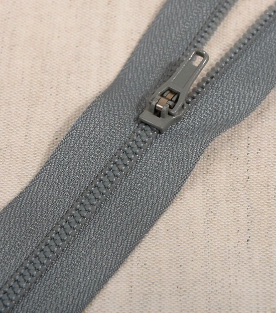 Broekrits polyester stevig struisvogel grijs 12cm - niet-deelbare rits | bol