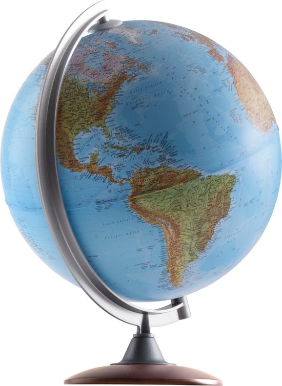 Tecnodidattica - Atlantis EU LED - Hout - Wereldbol - Ø30cm ...