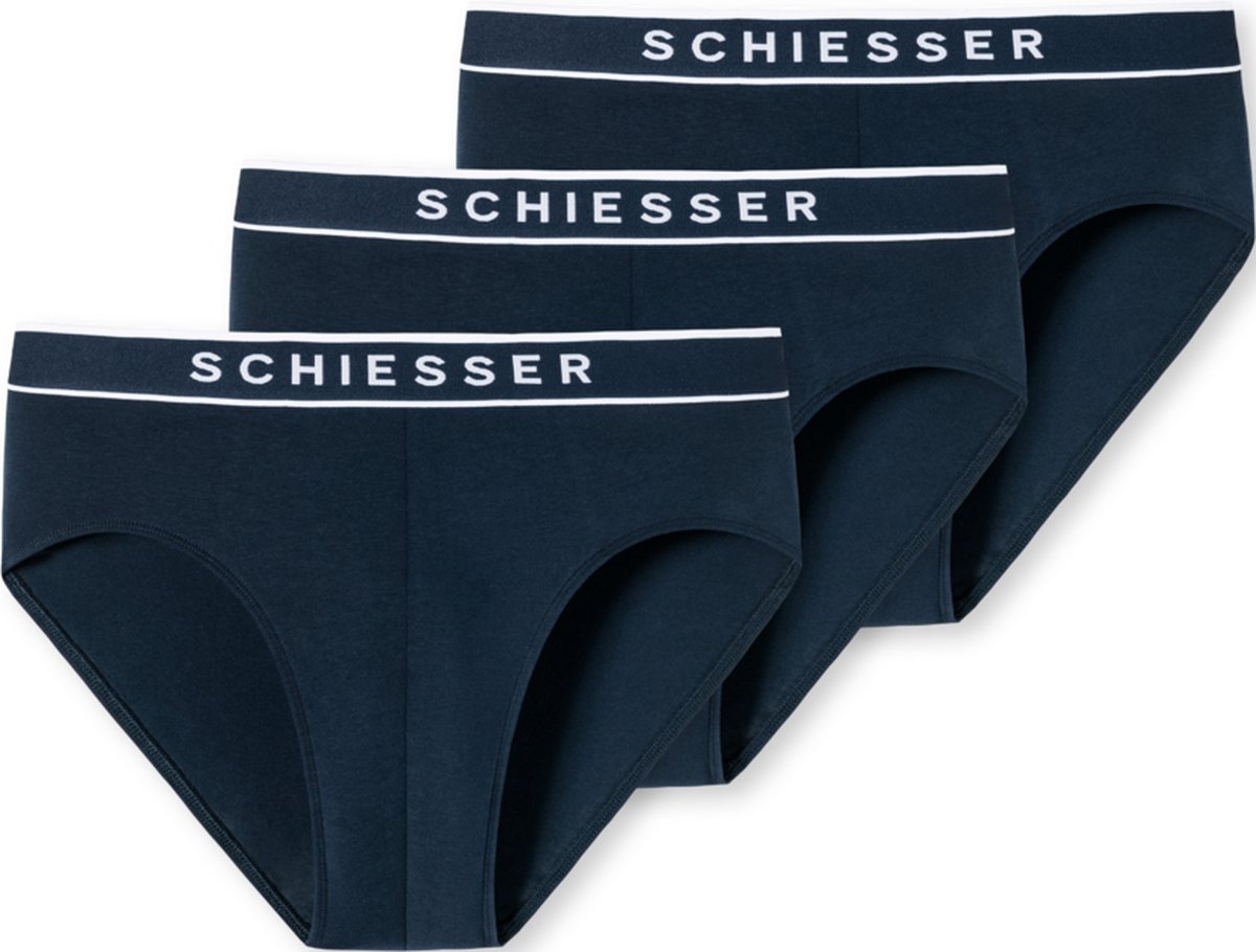 SCHIESSER 95/5 slip (3-pack) - heren rioslip biologisch katoen geweven ...