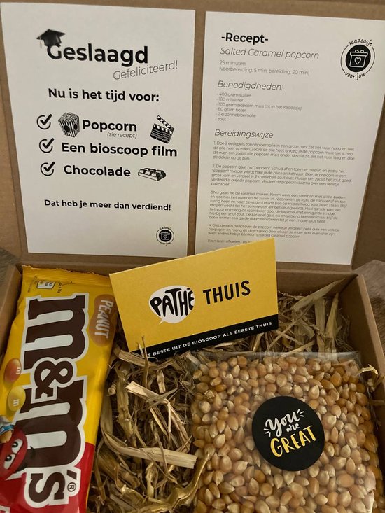 Filmpakket - Pathé Thuis - Cadeaupakket met film voucher - Popcorn ...