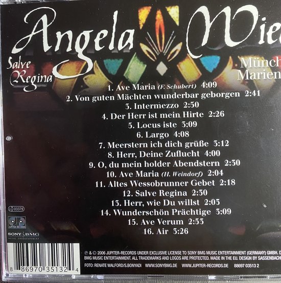 Salve Regina, Angela Wiedl | CD (album) | Muziek | bol