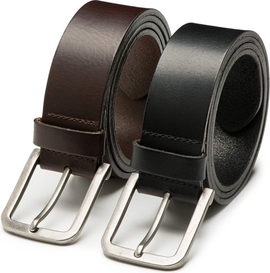 DTCH.FIT Herenriem Leer Mason - Riem Zwart & Donkerbruin - Jeans ...