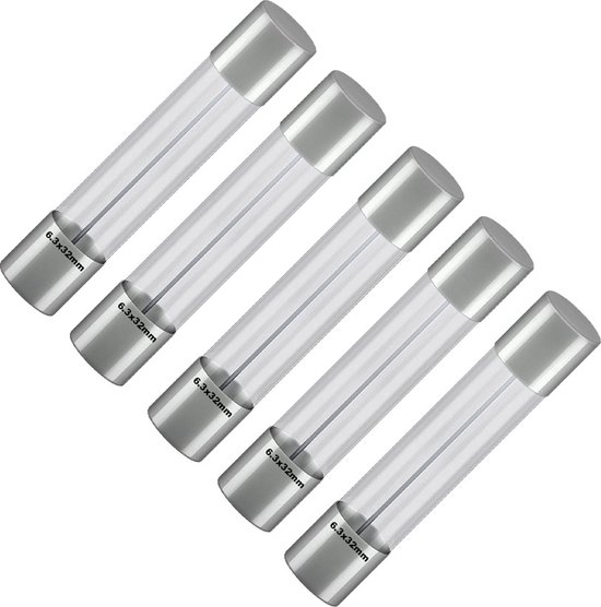 Glaszekering 6.3x32mm T(traag) - 30A 250V - per 5 stuks | bol.com