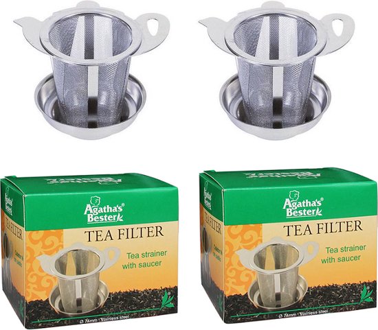Theefilter Universeel RVS - Theepot - thee zeef - thee infuser - voor ...