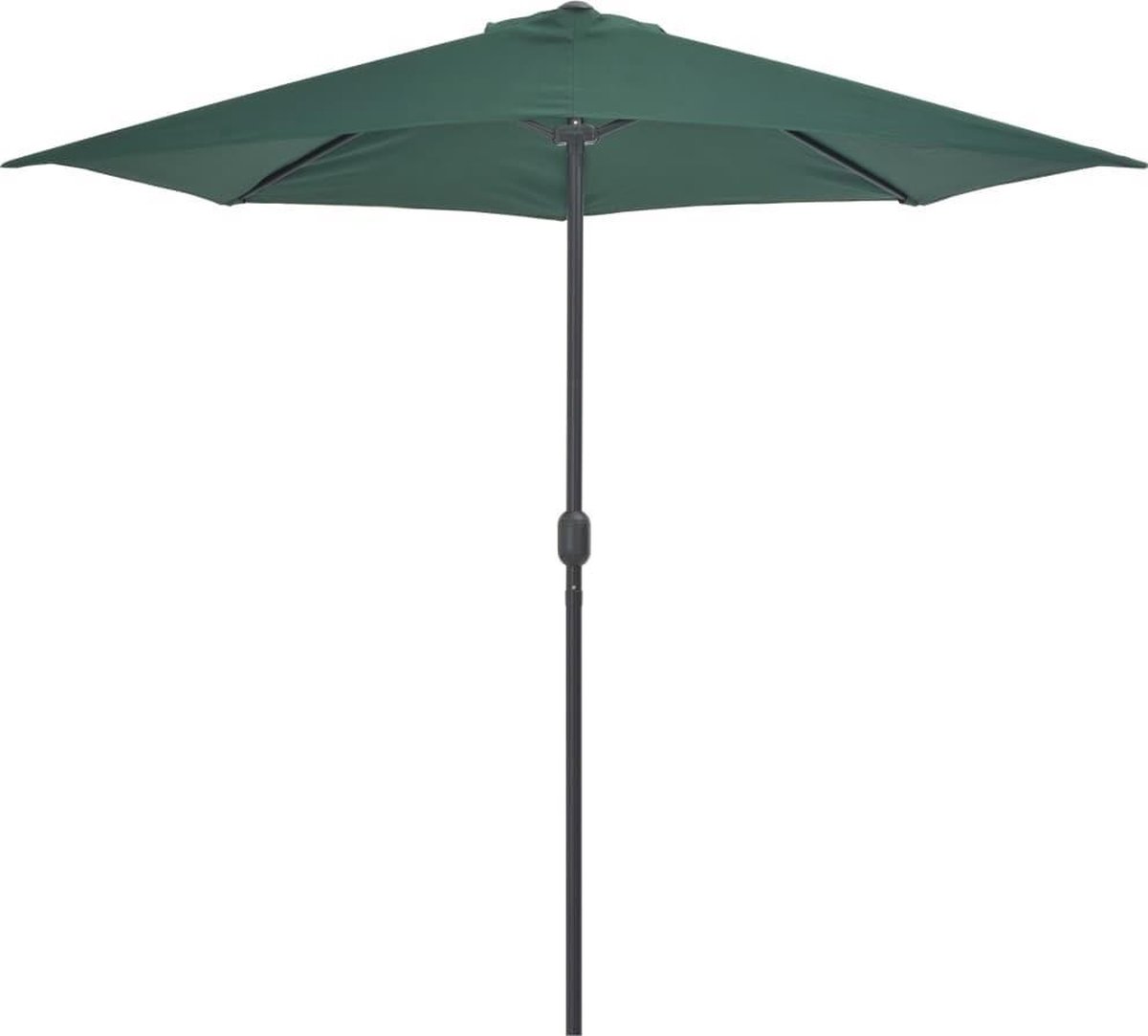Premium Half Balkon Parasol - Met Paal Groen 270x135cm / Balkonparasol ...