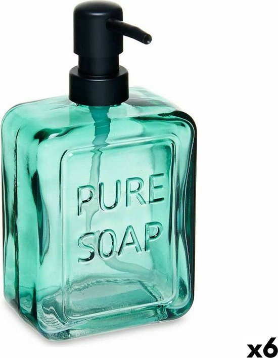 Zeepdispenser Pure Soap Kristal Groen 570 ml (6 Stuks) | bol