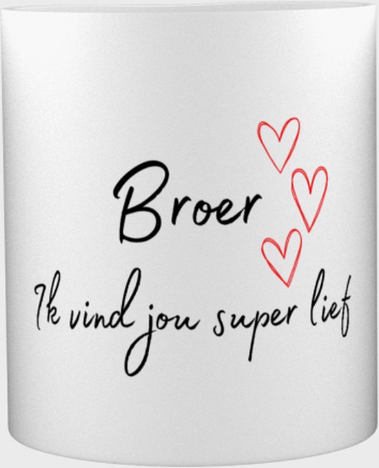 Akyol - broer ik vind jou super lief Mok met opdruk - broer - de ...