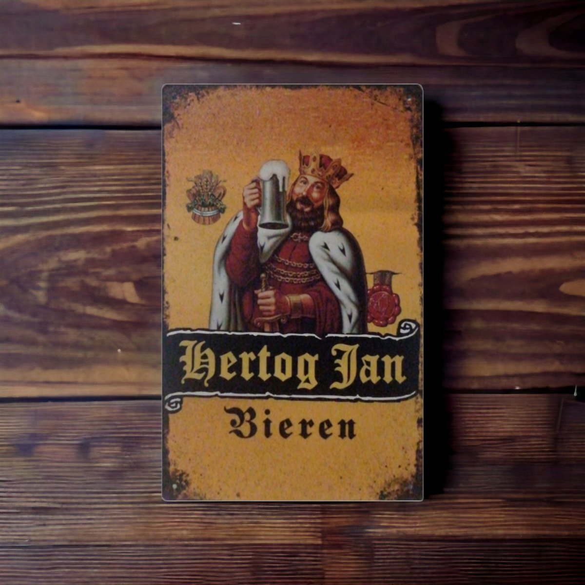 Hertog Jan Wandbord - Reclamebord - Poster - Mancave Decoratie - Tinnen / Metalen... | bol.com