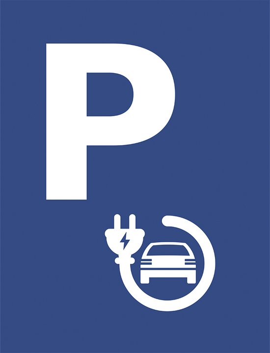 Pictogram/ bord | Parking Elektrische wagens | 27 x 36 cm | Parkeren ...